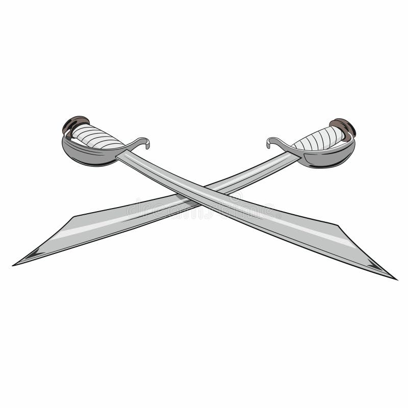 Pirate swords stock vector. Illustration of fight, cartoon - 250318910