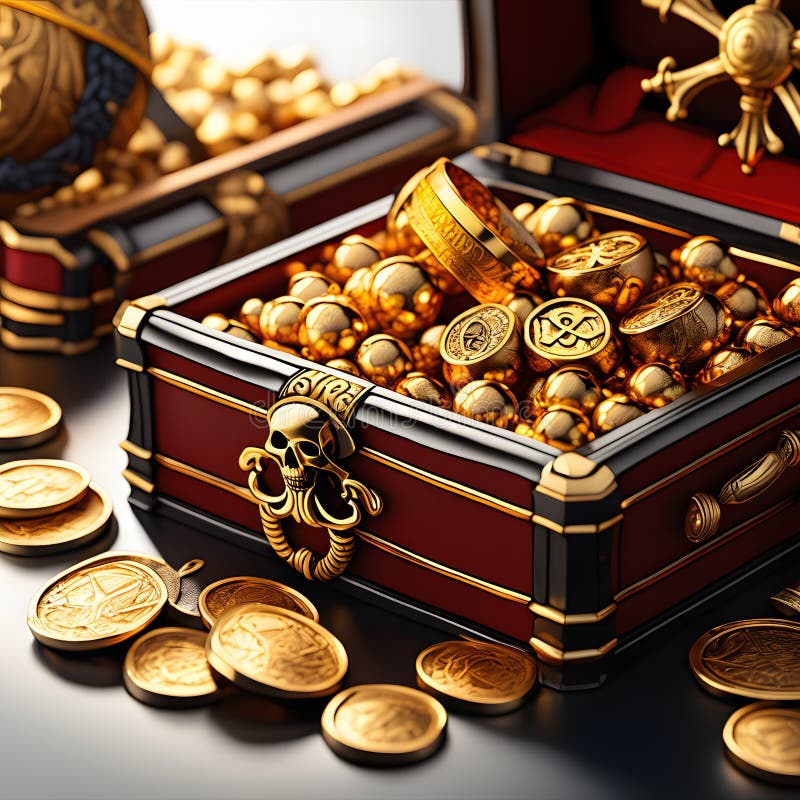 Pirate Treasure, AI-Generatet Stock Illustration - Illustration of ...