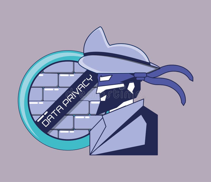 Pirate Data Server Next the Cartoon Computer Stock Vector ...