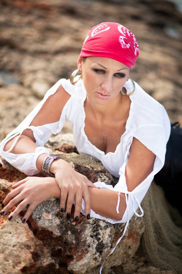 Pirate woman stock photo. Image of siren, girl, pretty - 18737760
