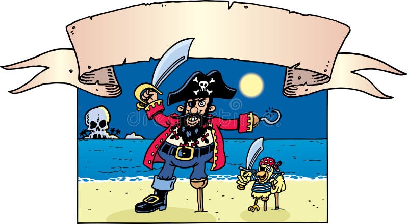 Rat Pirate stock vector. Illustration of island, sign - 21530862