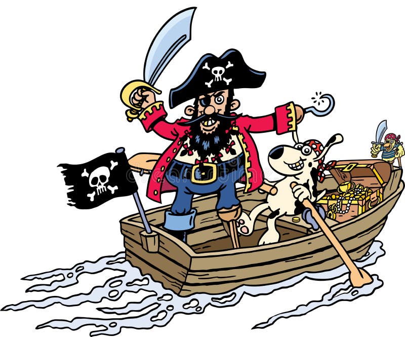 Rat Pirate stock vector. Illustration of island, sign - 21530862