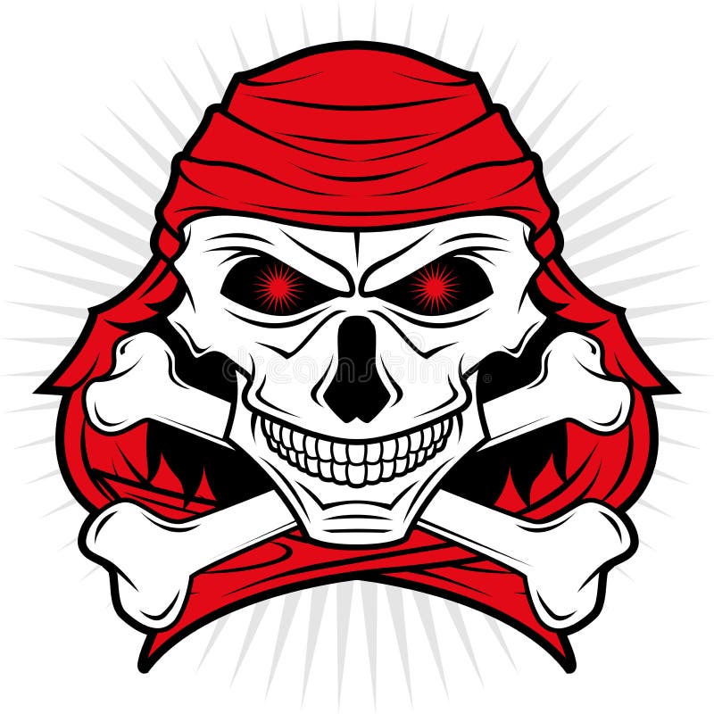 Pirates skull logo stock illustration. Illustration of bone - 8263254