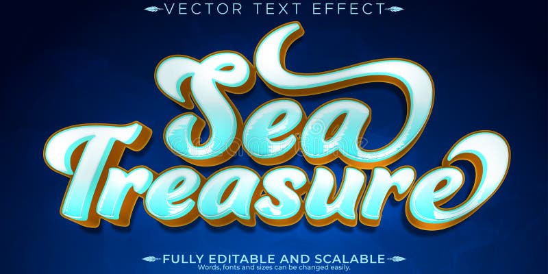 Pirates Text Effect, Editable Ship and Adventure Text Style Stock ...