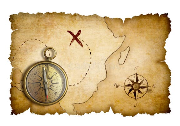 Treasure Map Compass Stock Illustrations – 9,320 Treasure Map Compass ...