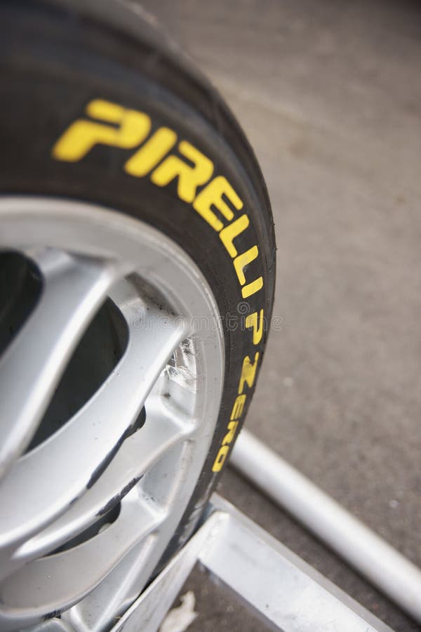 Pirelli P Zero racing tire editorial image. Image of compond - 20670580