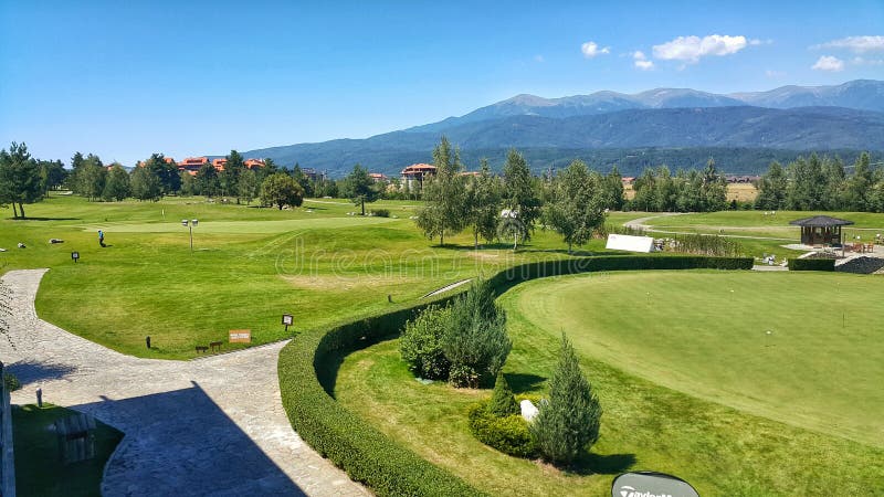 Pirin Golf stock photo. Image of grass, resort, bulgaria - 75818006