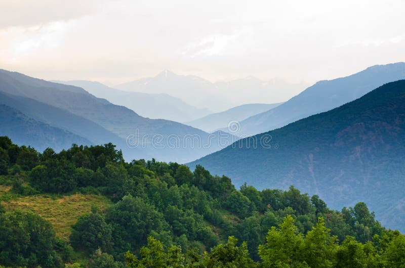 Mountains in fog stock image. Image of woods, blue, landscape - 24831883