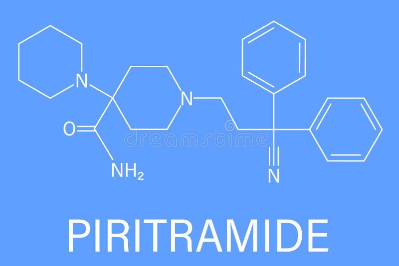 Piritramide Molecule. Skeletal Formula. Stock Vector - Illustration of ...