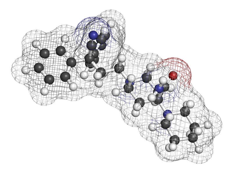 Piritramide Opioid Analgetic Drug Molecule. 3D Rendering Stock ...