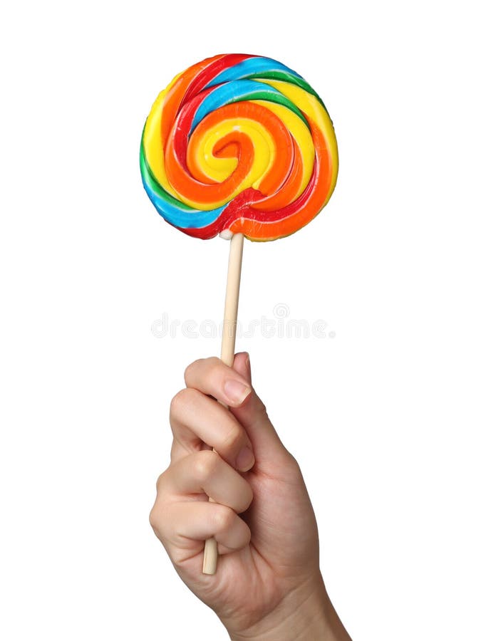 Pirulito Espiral Colorido Isolado No Branco Imagem de Stock - Imagem de ...