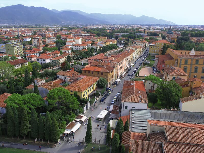 Pisa from above stock photo. Image of renaissance, famous - 1842376