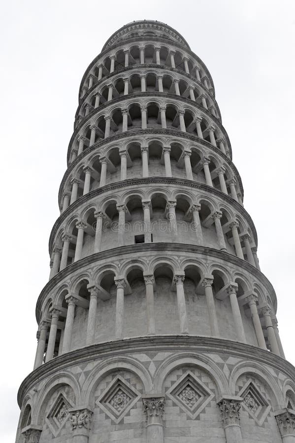 Pisa, the bending tower stock photo. Image of overcast - 21234458