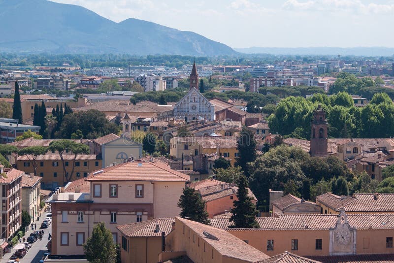 Pisa city center. stock photo. Image of urban, buildings - 94549018