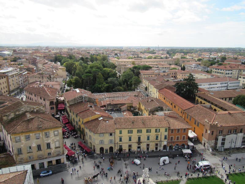 Pisa City Seen from Top of Pisa Tower. Editorial Photo - Image of pisa ...