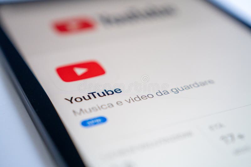 Pisa, Italy - October 23, 2022: Youtube Social Network Logo on New ...