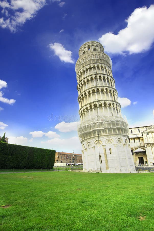 Leaning Tower of Pisa. Detail Stock Image - Image of architecture ...
