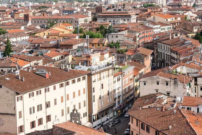 Pisa Old Town Center Cityscape Stock Photo - Image of country, summer ...
