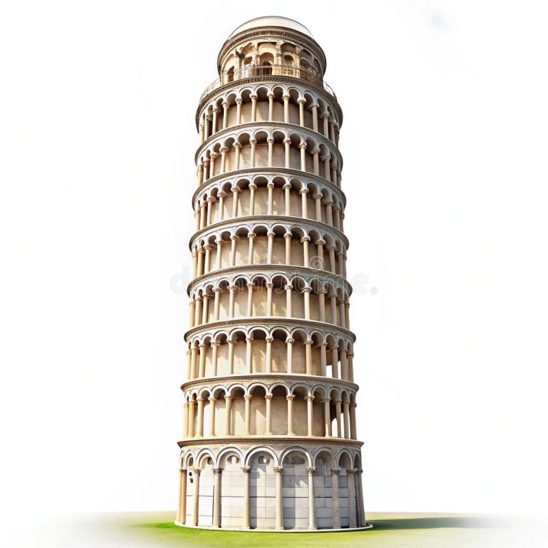 Pisa tower stock illustration. Illustration of cityscape - 358268503