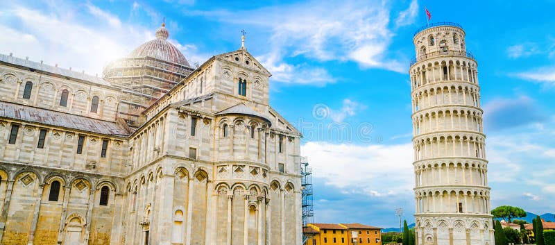 Pisa tower stock image. Image of arch, basilica, history - 96981267