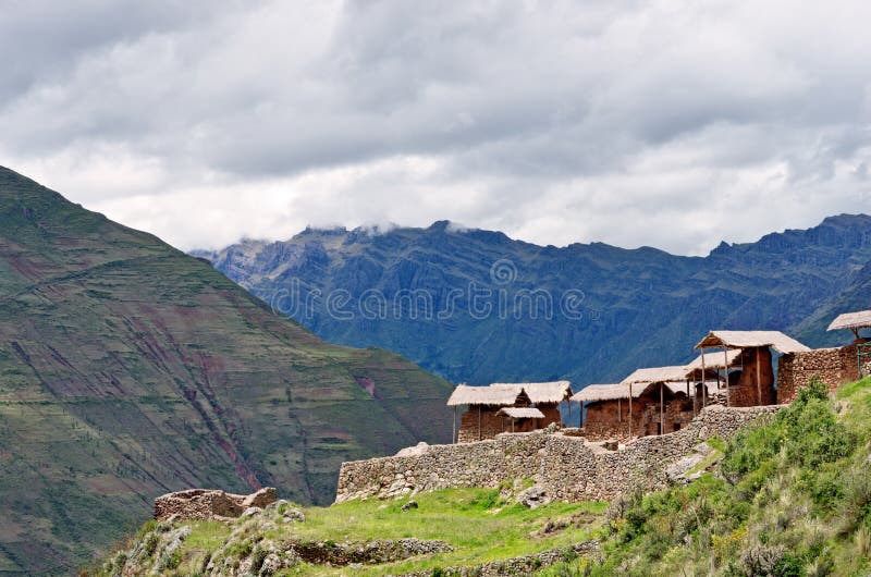 Pisac - Inca Ruins , Peruvian Andes, Stock Photo - Image of landmark ...