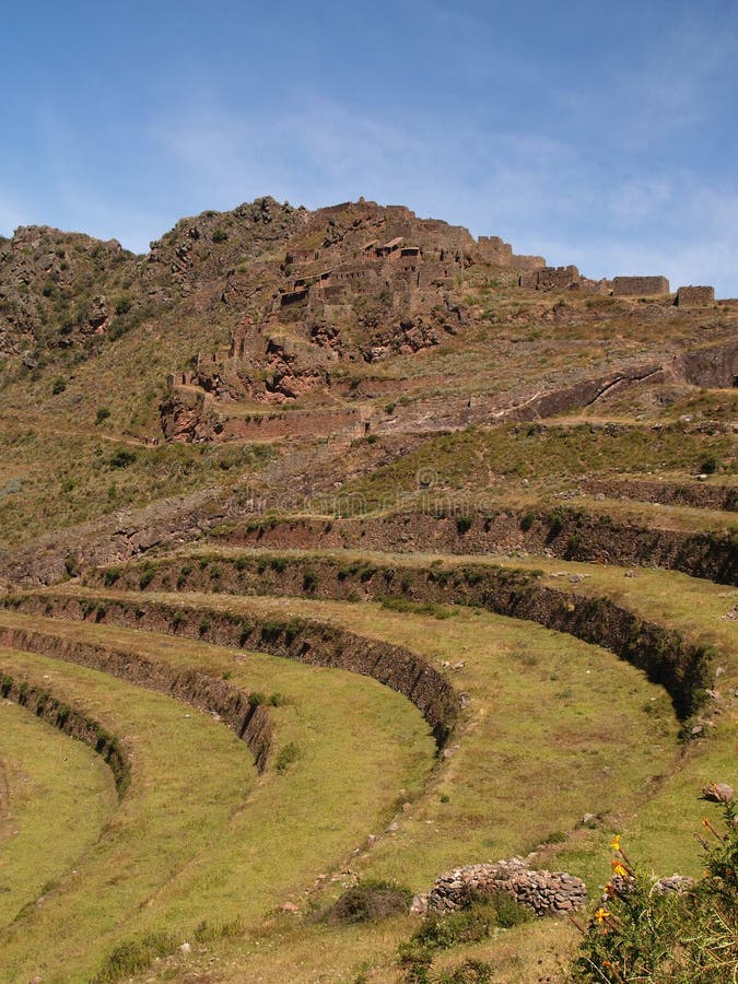 Pisac Ruins stock image. Image of america, lush, fort - 3284215