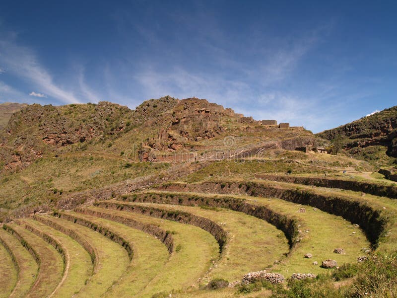 Pisac Ruins stock photo. Image of cuzco, fort, complex - 3298684