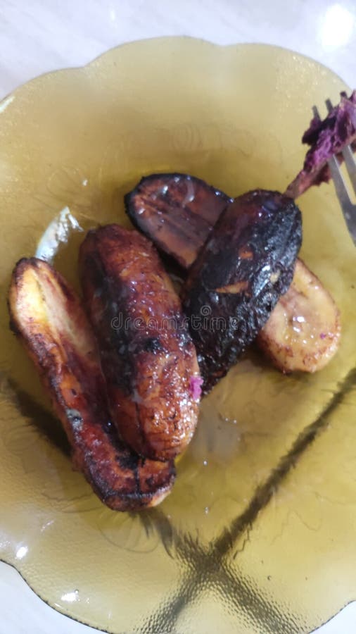 Pisang Gosong stock photo. Image of dish, baking, food - 266404444