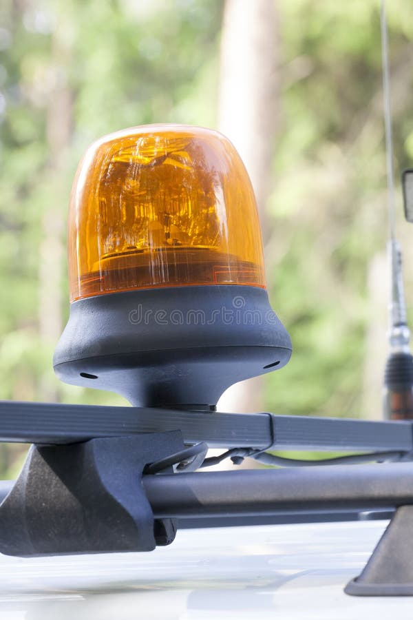 Pisca-pisca Amarelo Pelo Carro Imagem de Stock - Imagem de sentido ...