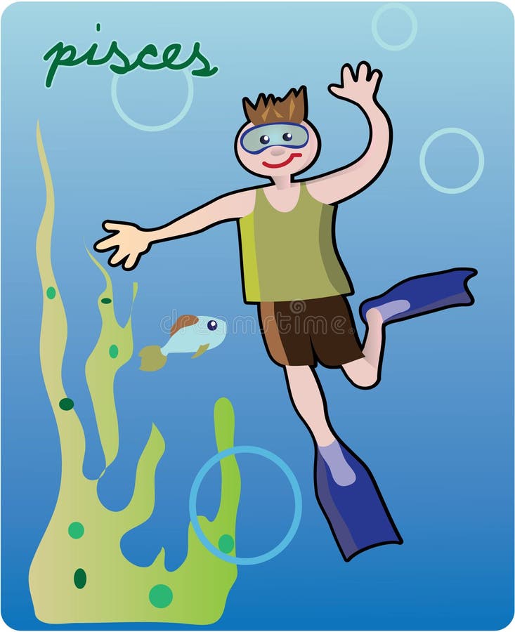 Pisces stock illustration. Illustration of signs, swimming - 2725485
