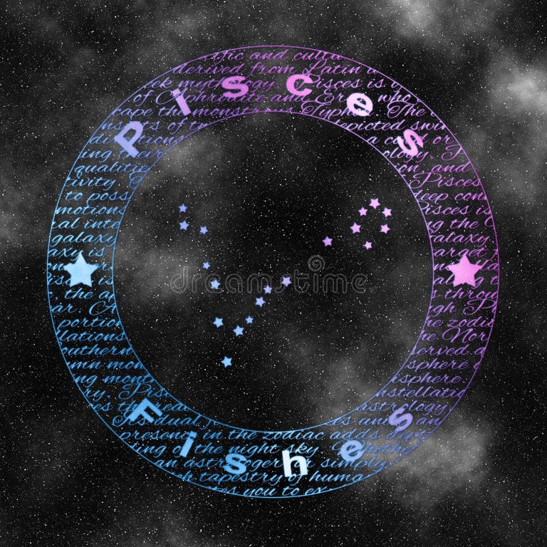 Pisces Constellation, Fishes Constellation Stock Illustration ...