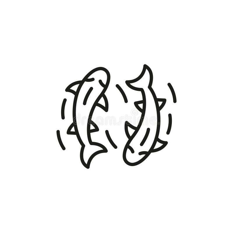 Pisces icon stock illustration. Illustration of heritage - 324576185