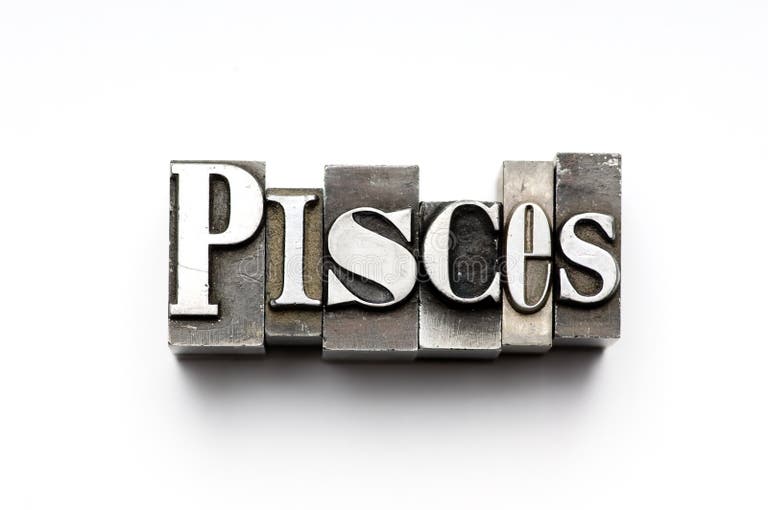 Pisces Zodiac Sign stock image. Image of macro, text, moon - 6703401