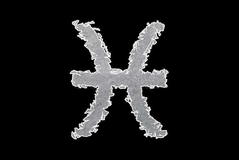 Pisces Zodiac Sign Fish Horoscope Symbol Stock Illustration ...