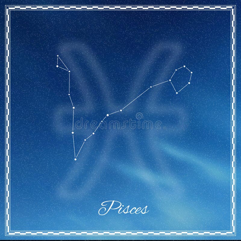 Pisces Zodiac Sign, Pisces Symbol Stock Illustration - Illustration of ...