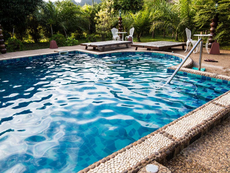 Textura Del Agua De La Piscina Azul Foto de archivo - Imagen de gota ...