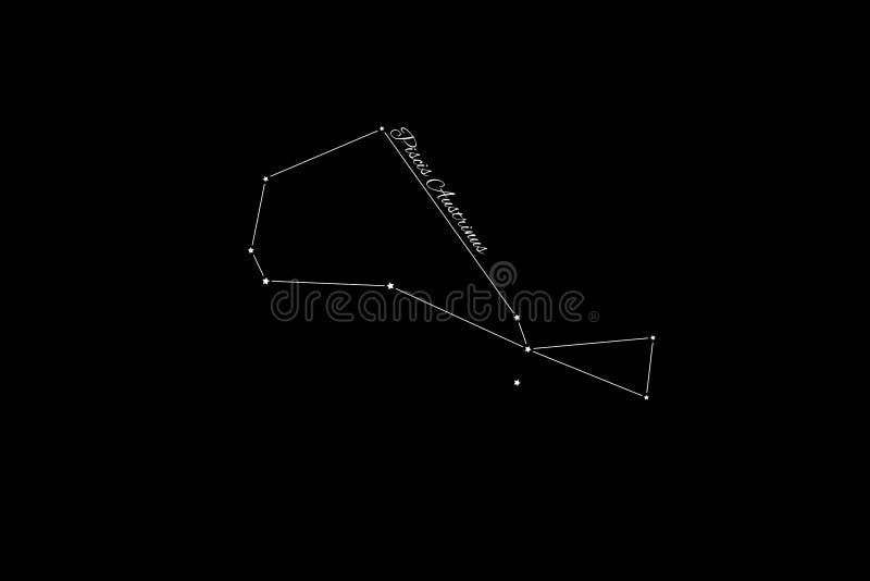 Piscis Austrinus Constellation, Cluster of Stars, Southern Fish ...
