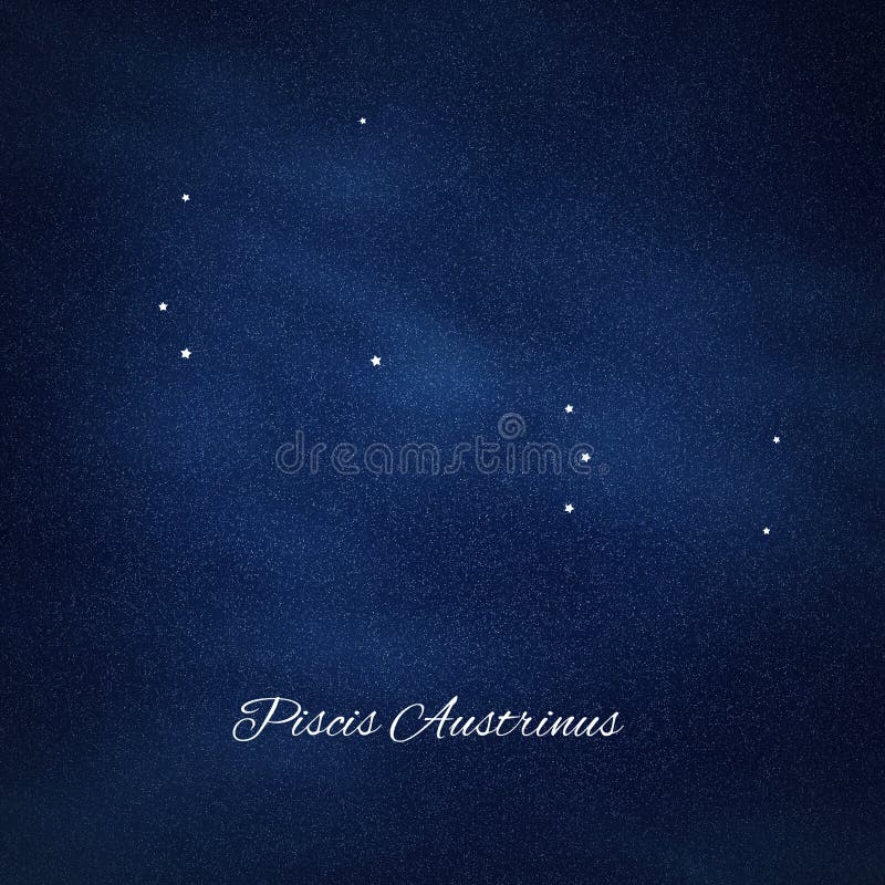 Piscis Austrinus Constellation, Cluster of Stars, Southern Fish ...