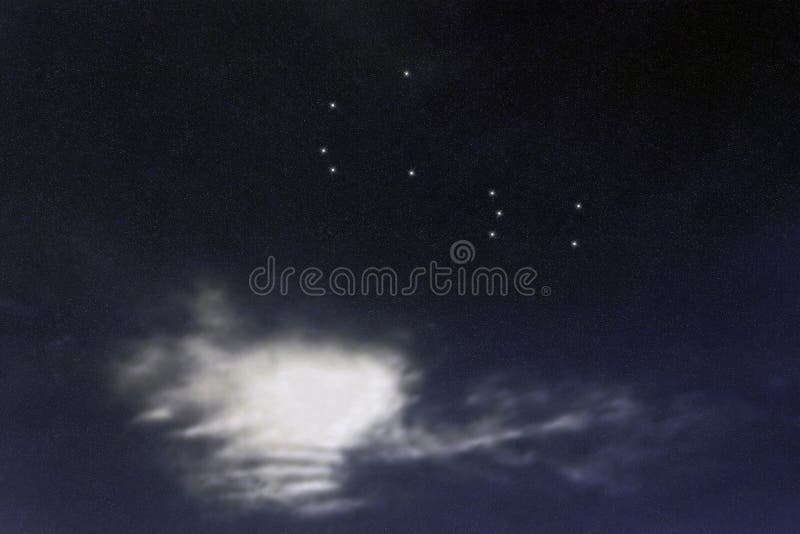 Piscis Austrinus Constellation, Southern Fish Constellation Stock Photo ...