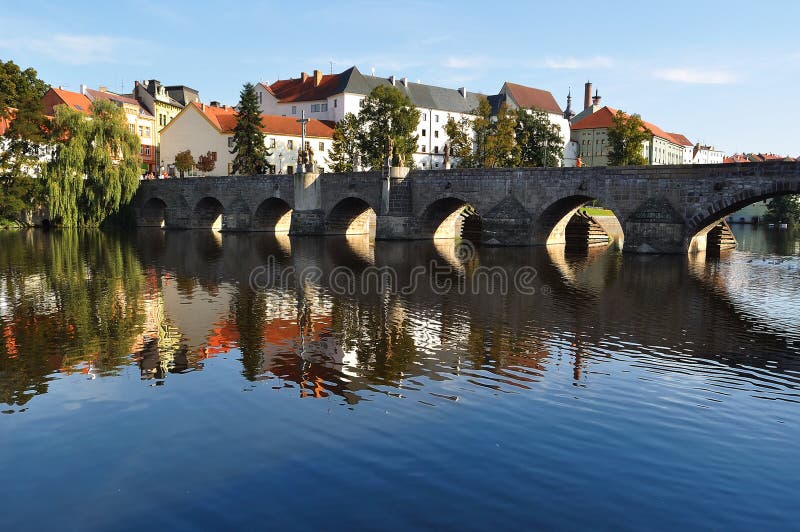 Pisek town, Czech Republic stock image. Image of czech - 21791317