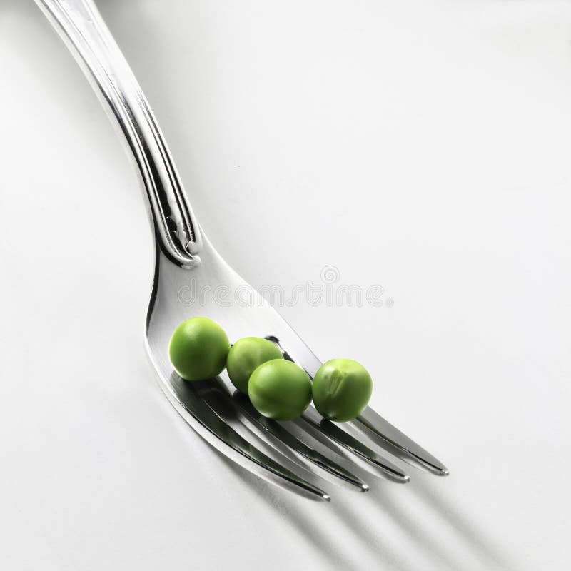 Pisello fotografia stock. Immagine di acciaio, forcella - 16254748