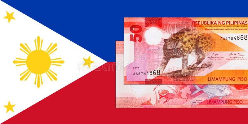 50 Piso Philippines, New Polymer Note 2025 with Visayan Leopard ...