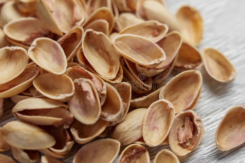 Pistachio Nut Shells Closeup Close Up Stock Photo - Image of eating ...