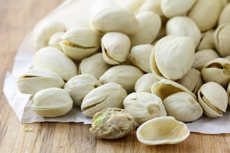 Pistachio Nuts in a White Shell Stock Image - Image of macro, gourmet ...