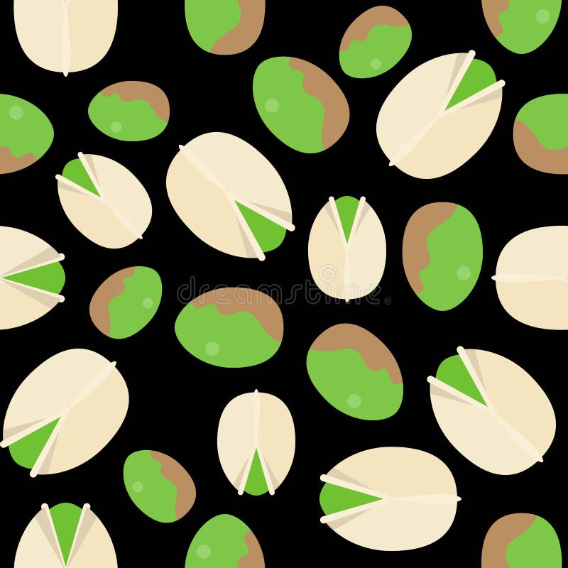 Pistachio Seamless Pattern for Wallpaper or Wrapping Paper Stock Vector ...