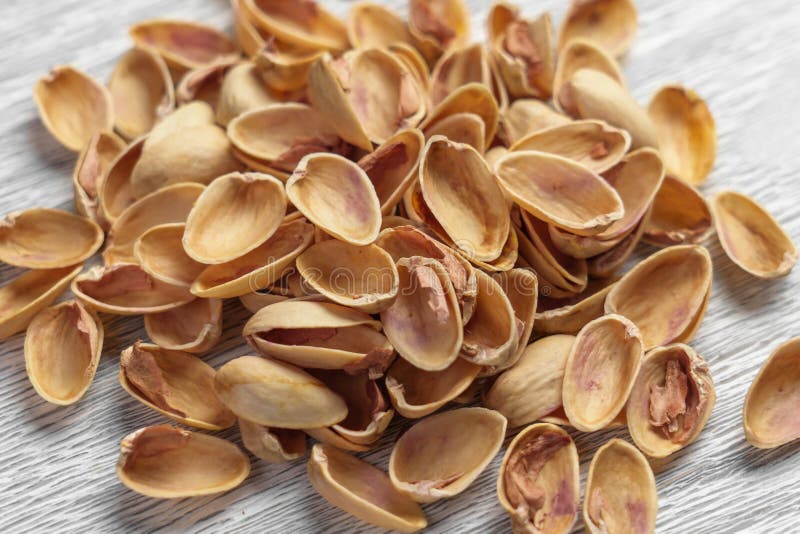 Pistachio Shells. Kitchen Biodegradable Waste Stock Photo - Image of ...
