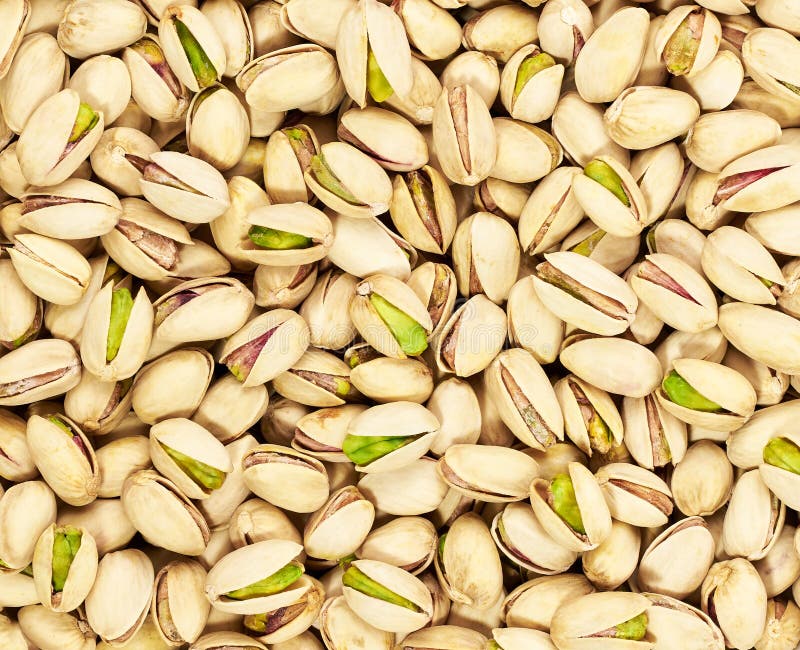 Pistachios Background Close-up.Top View. Tasty Pistachios As Background ...