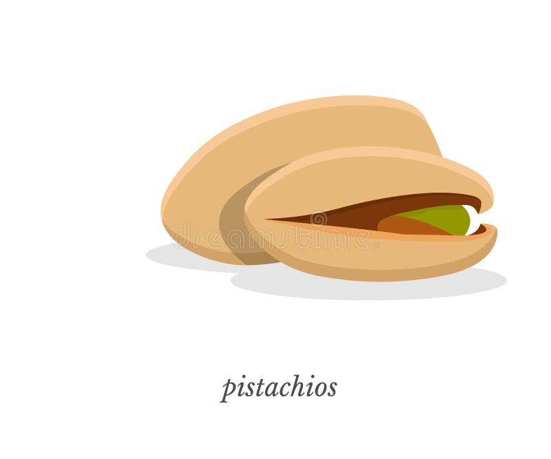 Pistachios Clipart. Pistachios Colorful Flat Icon Stock Vector - Illustration of fresh, nuts ...