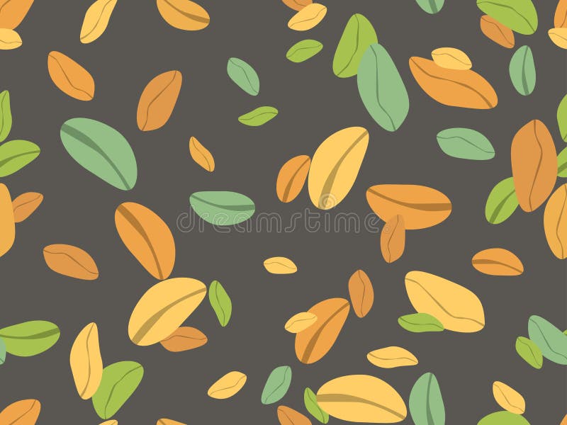 Pistachios Seamless Pattern. Background with Green Nuts, Pistachios and ...