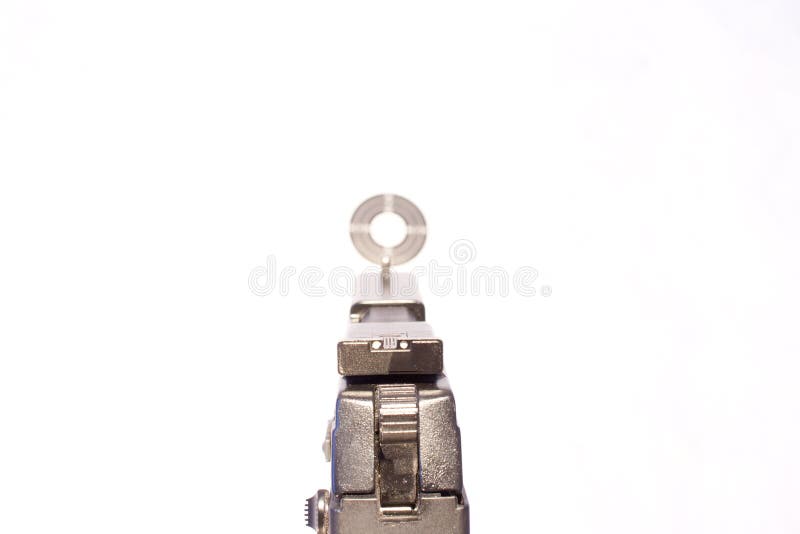 Pistol stock photo. Image of target, focus, trigger, load - 19836064